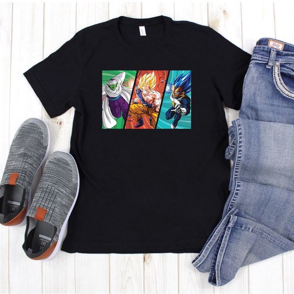 Gildan | Shirts | Dragon Ball Z Piccolo Super Saiyan Goku Vegeta Tshirt ...